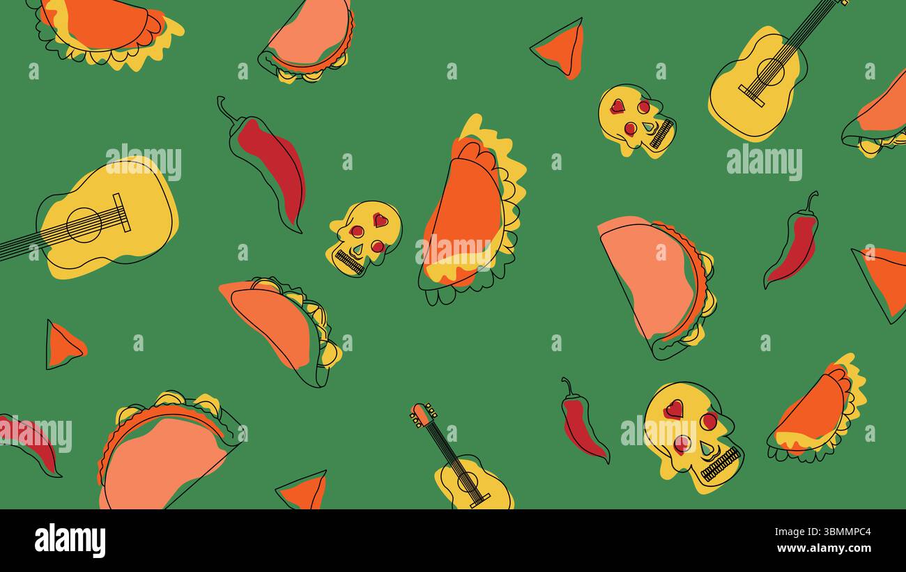 Skull mexican day dead Stock Vector Images - Alamy