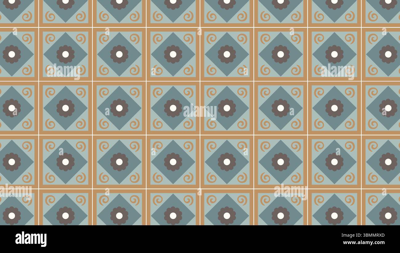 Tile blue ceramic art Stock Vector Images - Alamy