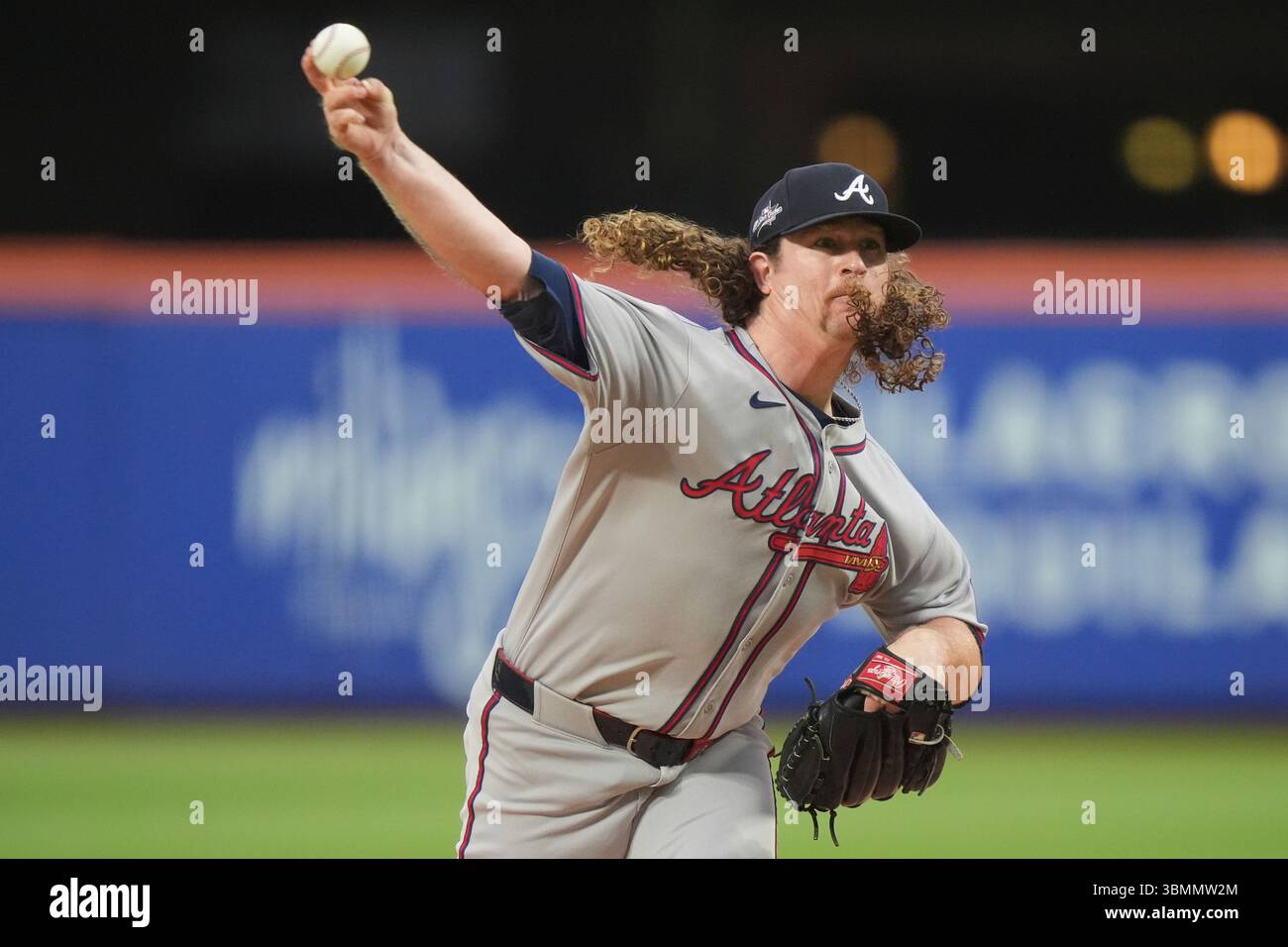 Atlanta Braves Grant Holmes Pitches During The Second Inning Of A