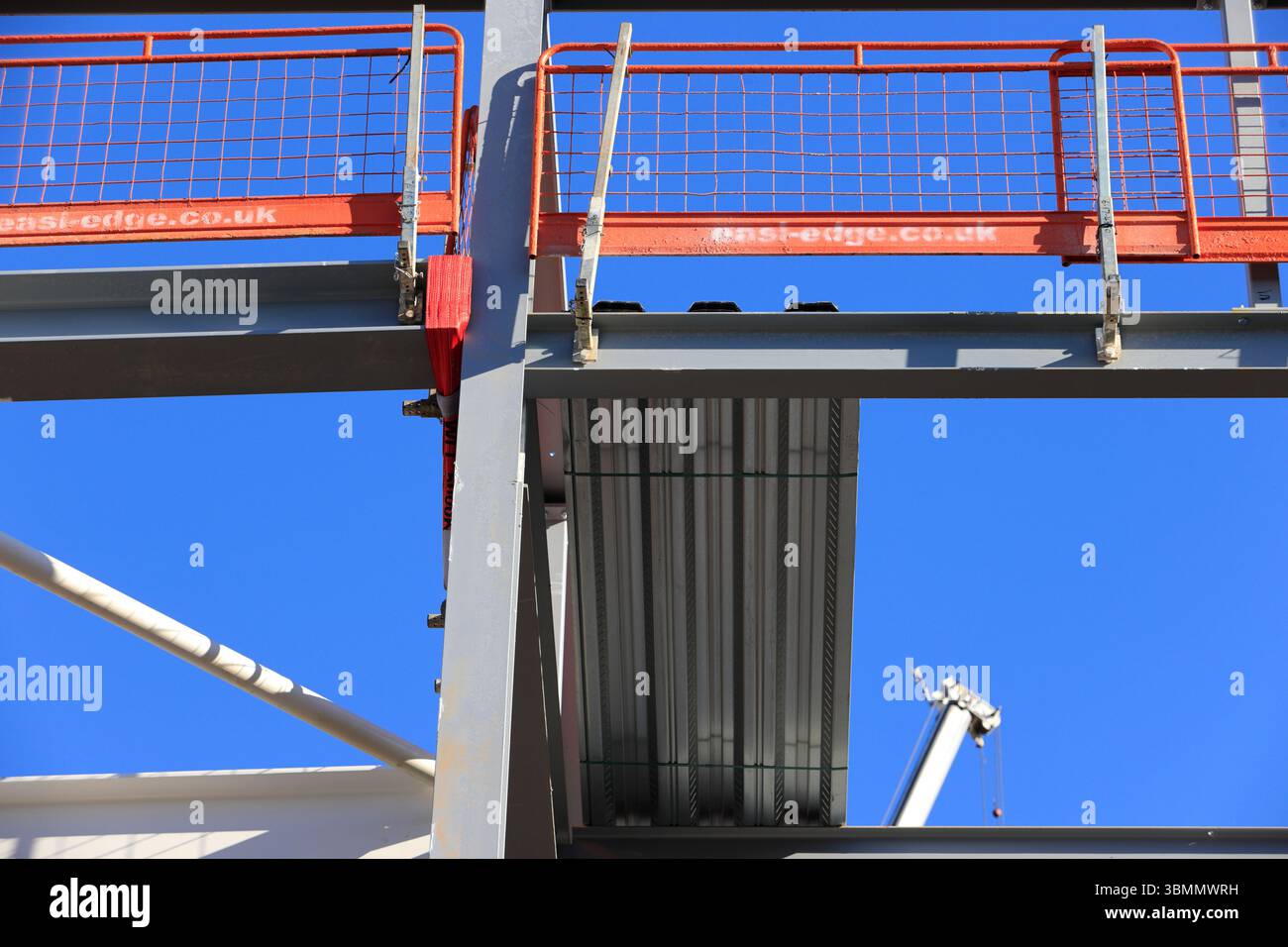 Steel skeleton frame steelwork at radcliffe hub development site in ...