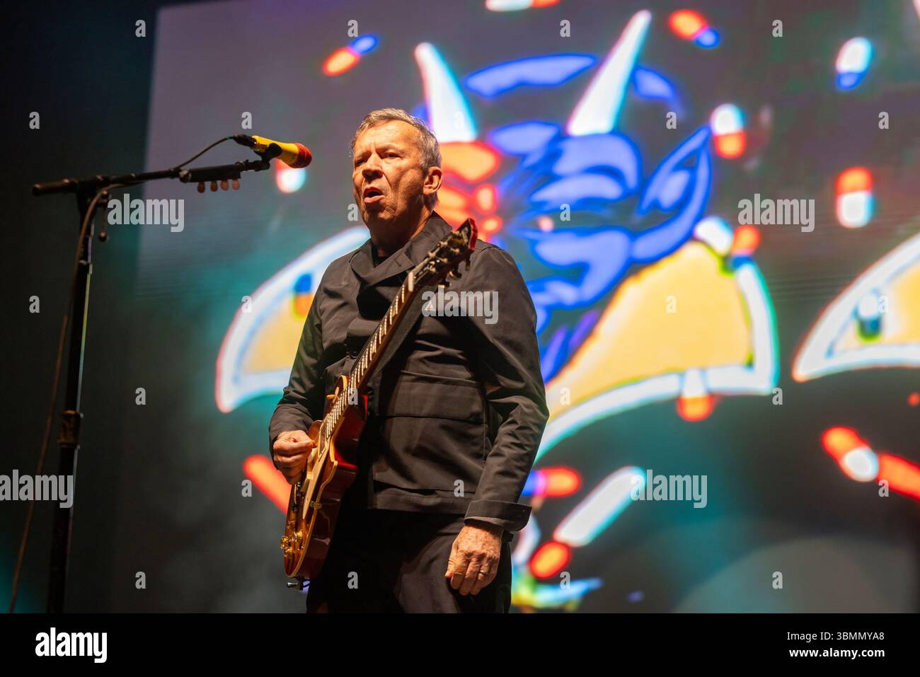 Milwaukee, USA. 26th June, 2025. Bob Mothersbaugh of Devo during the ...