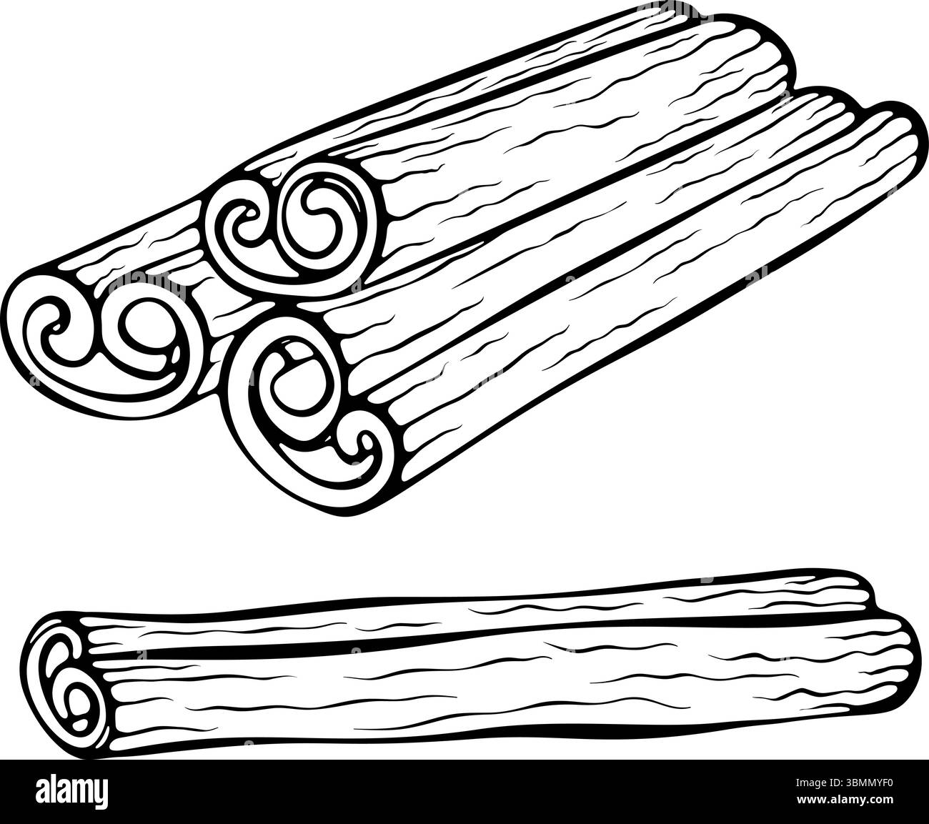 Set black line kitchen Black and White Stock Photos & Images - Alamy