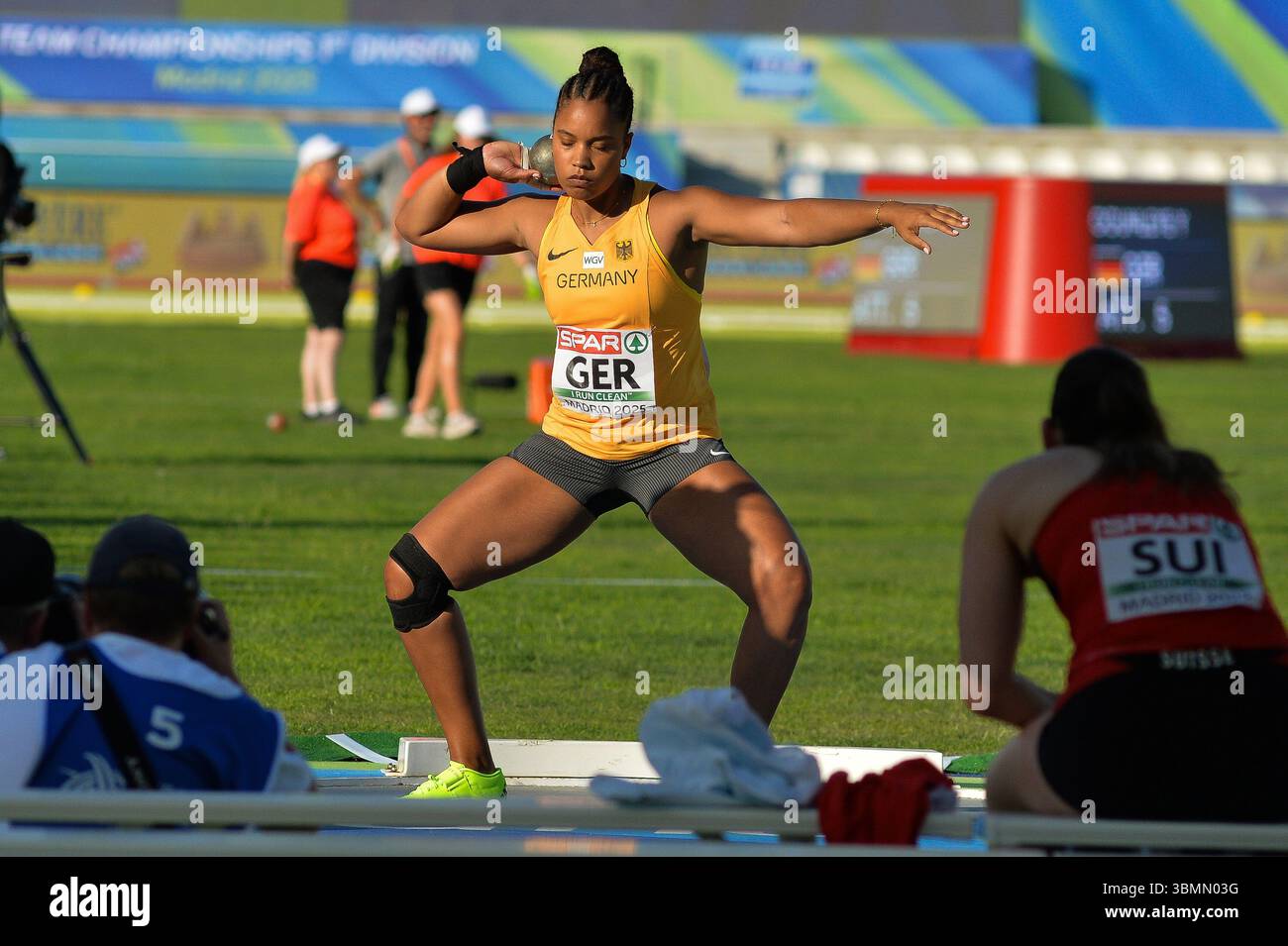 An athlete competes during Day 1 of the European Athletics Team ...