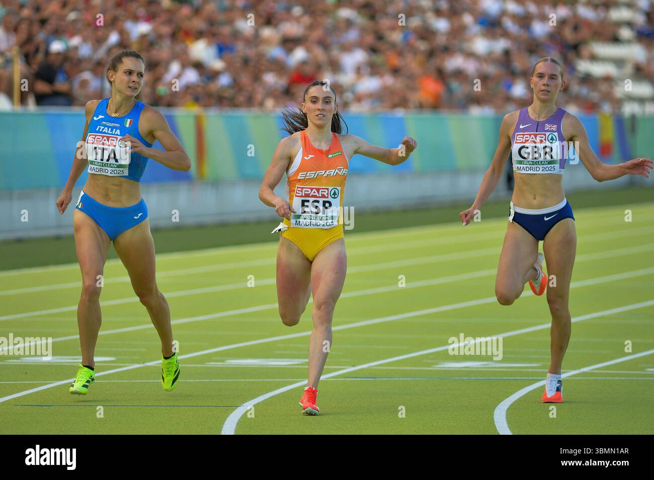 A Spanish team athlete competes during Day 1 of the European Athletics ...