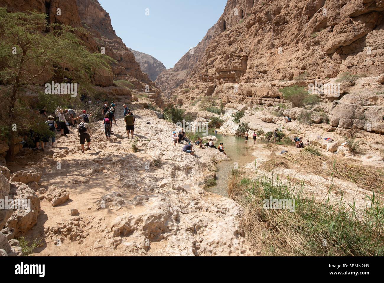 Wadi Ash Shab, or Wadi Shab in Oman Stock Photo - Alamy