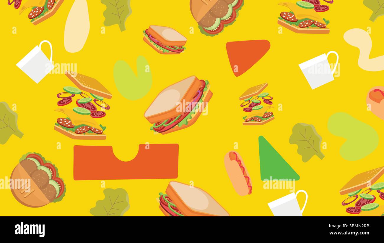 Lunch box sandwich fresh Stock Vector Images - Alamy