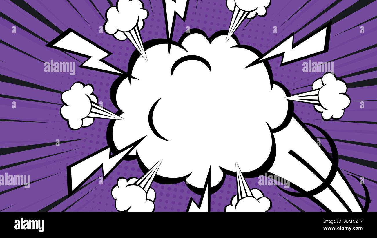 Cartoon explosion visual effect Stock Vector Images - Alamy