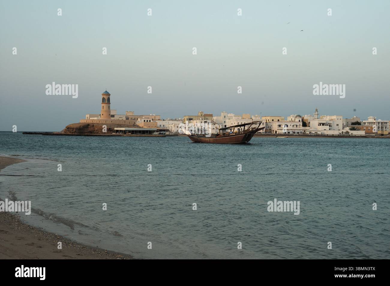 Al-Ayjah Lighthouse, also known as the Sur Lighthouse in Oman Stock ...