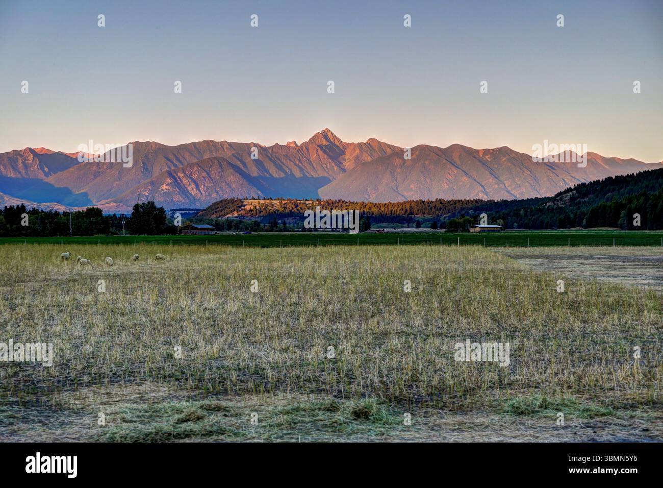 Landscapes of rural scenery in Cranbrook British Columbia Stock Photo ...