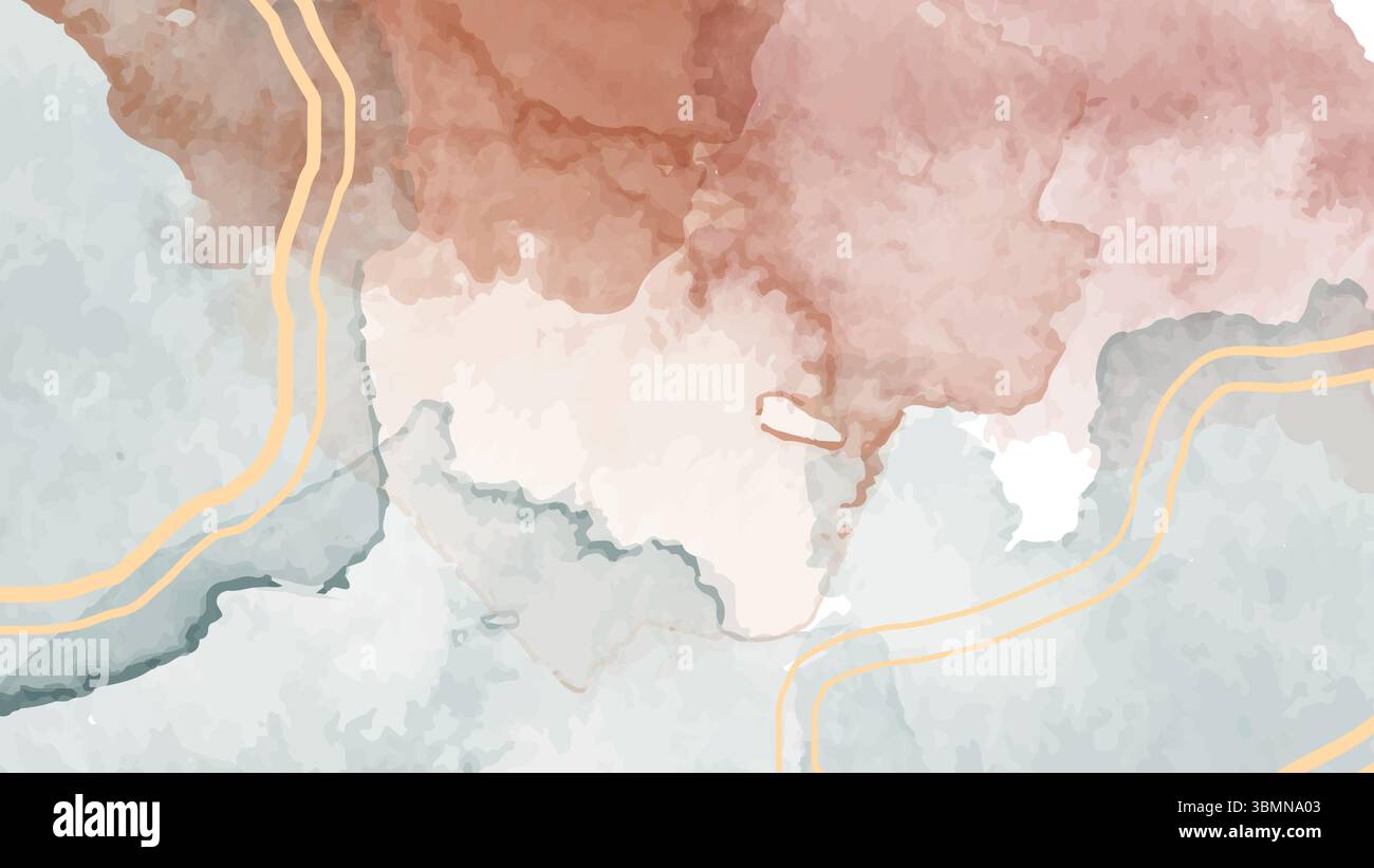 Warm color ink abstract Stock Vector Images - Alamy