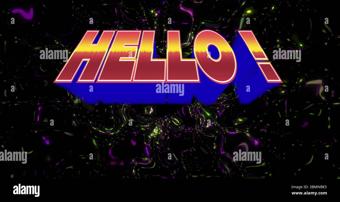 Displaying bold 3d text hi-res stock photography and images - Alamy