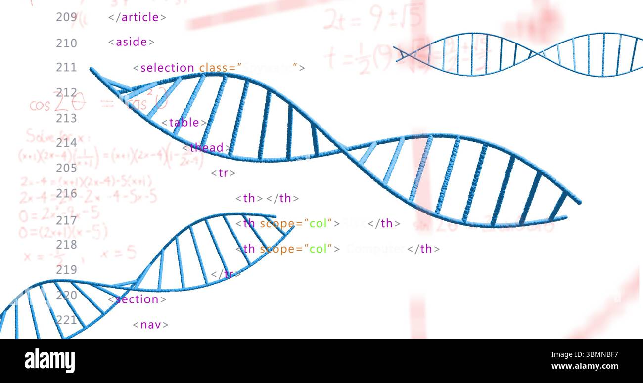 Displaying stylized blue dna hi-res stock photography and images - Alamy