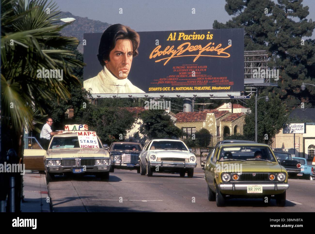 Al Pacino billboard for the movie Bobby Deerfield on the Sunset Strip ...