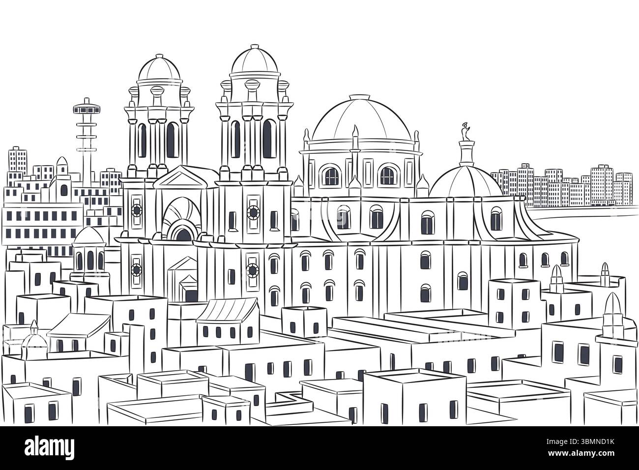 Town of andalusia Stock Vector Images - Alamy