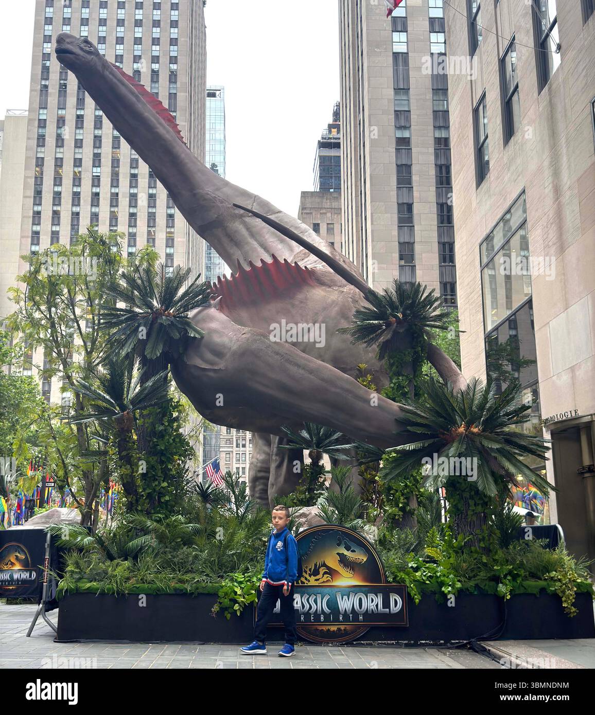 New York, New York, USA. 27th June, 2025. A 5-story Titanosaurus seen ...