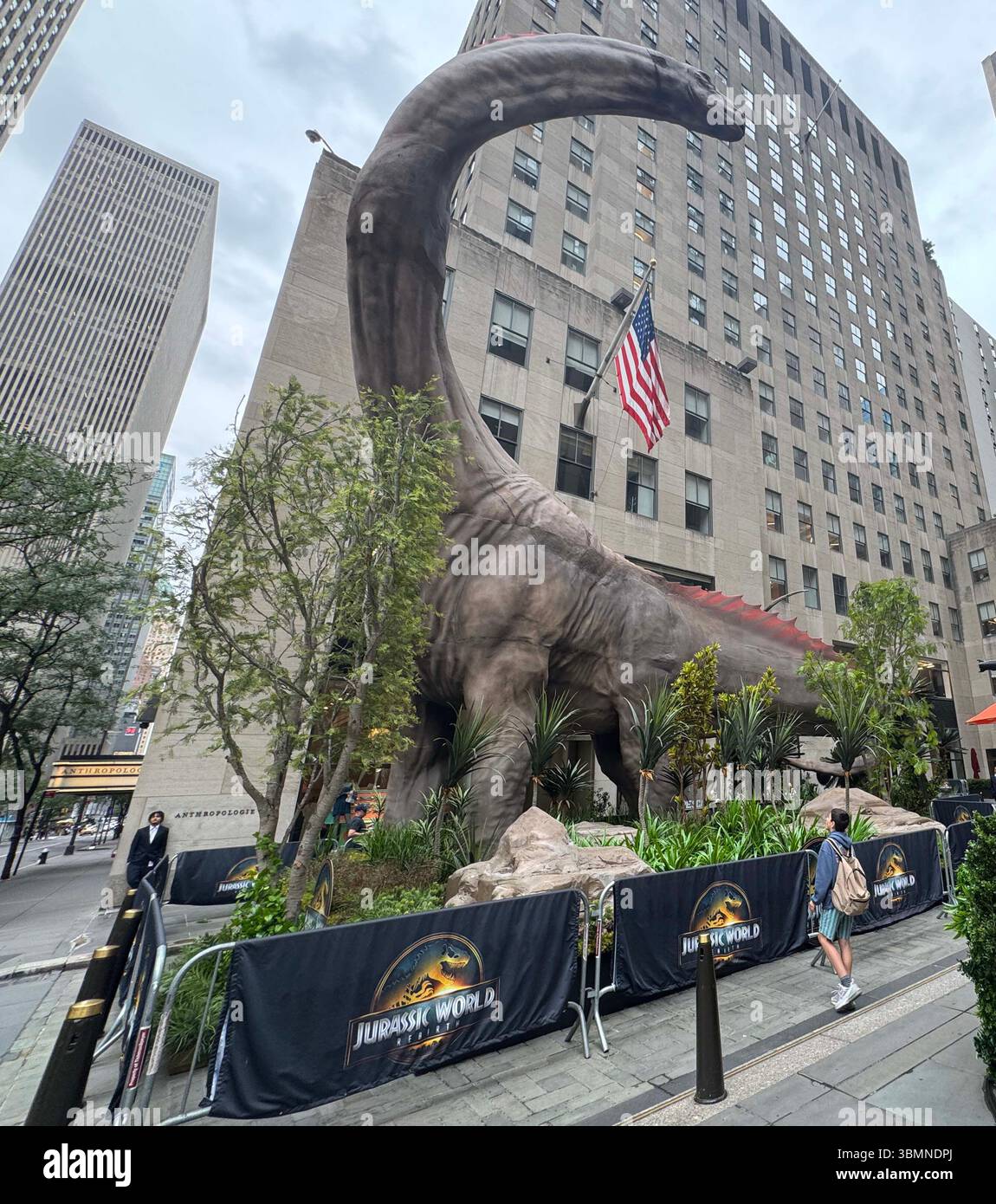 New York, New York, USA. 27th June, 2025. A 5-story Titanosaurus seen ...