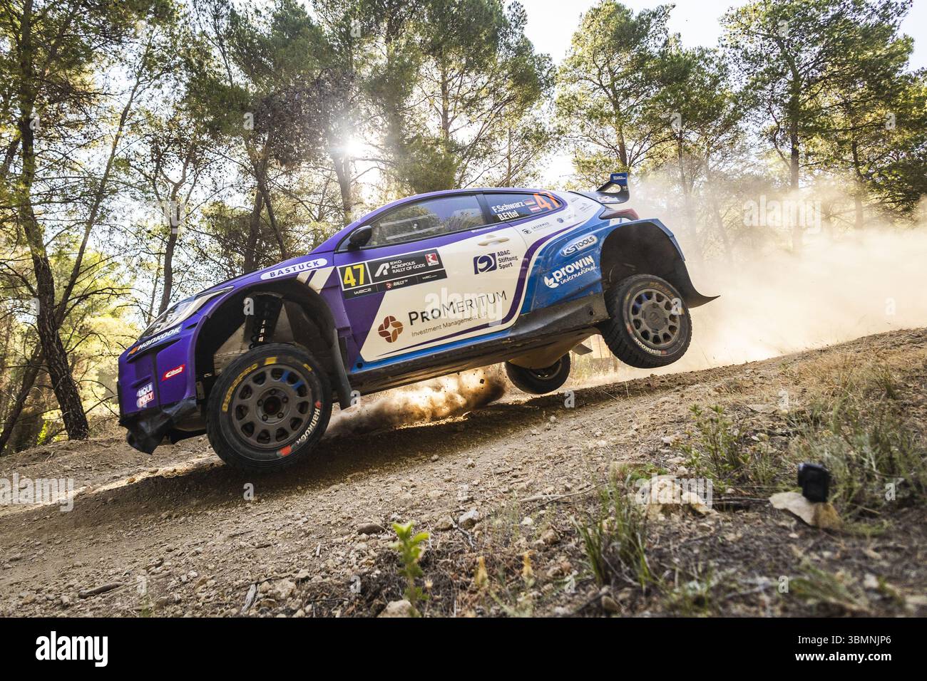 47 Fabio SCHWARZ, Bernhard ETTEL, Toyota Yaris Rally2, action during ...