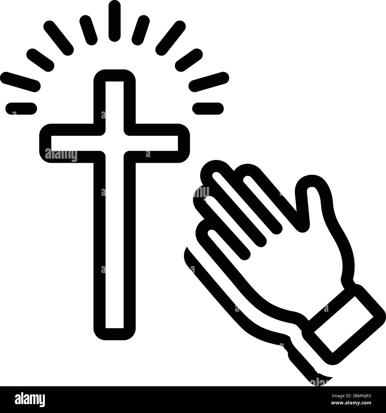 Prayer religion Black and White Stock Photos & Images - Alamy