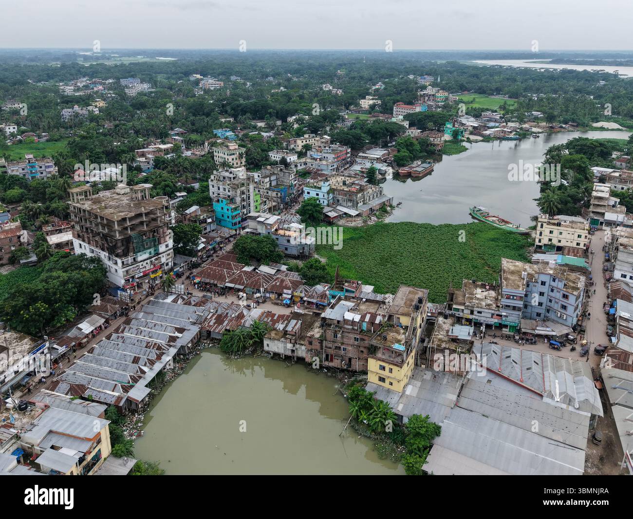 Drone image river section hi-res stock photography and images - Alamy
