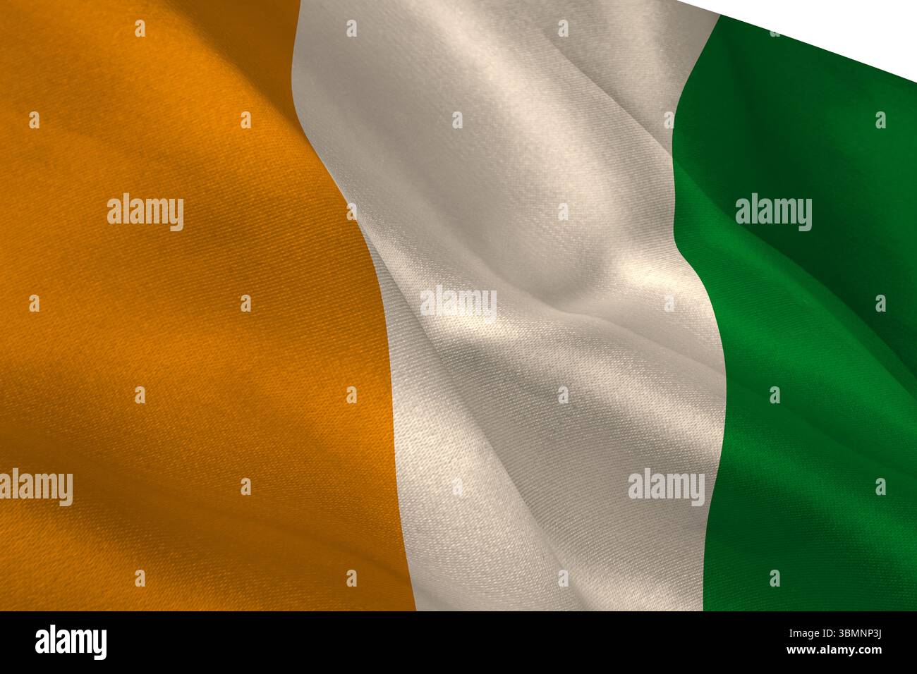 Ivory coast national flag Stock Photo - Alamy