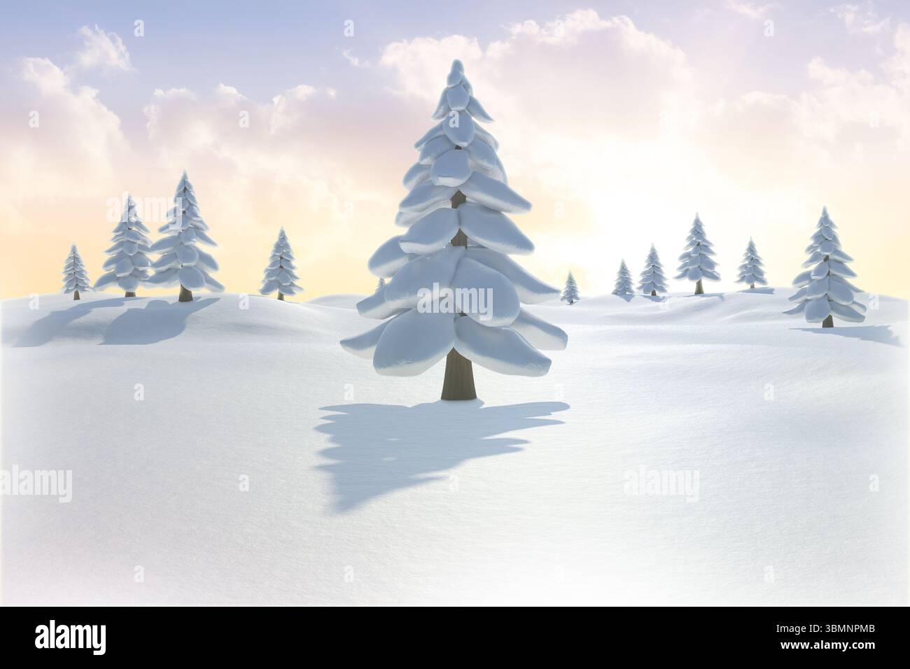 Beautiful winter landscape fir hi-res stock photography and images - Alamy