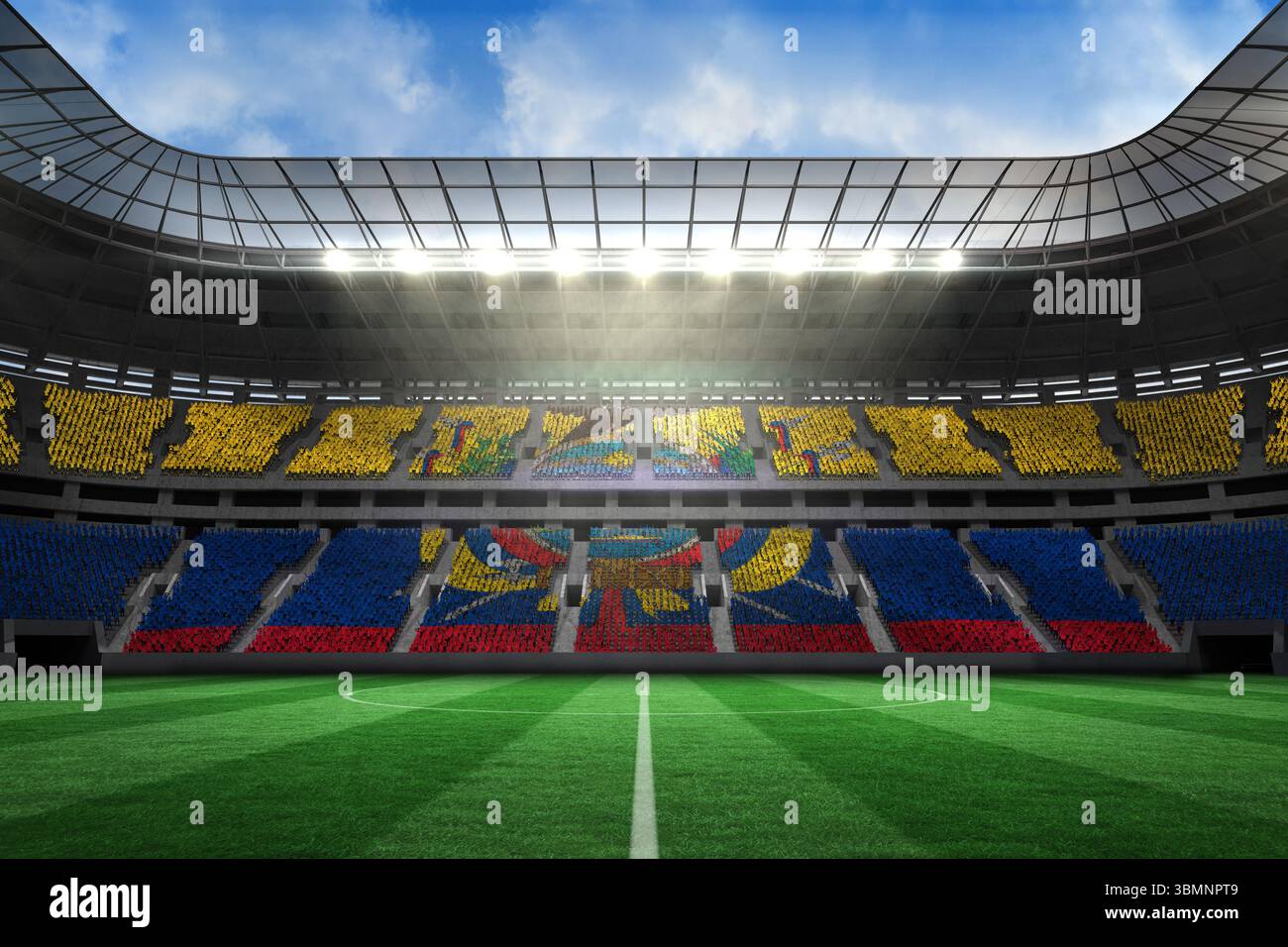 Stadium full of ecuador football fans Stock Photo - Alamy