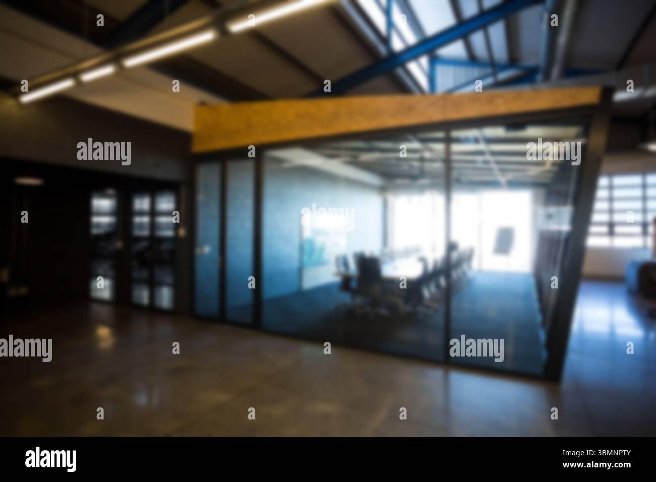 Empty board room in office Stock Photo - Alamy