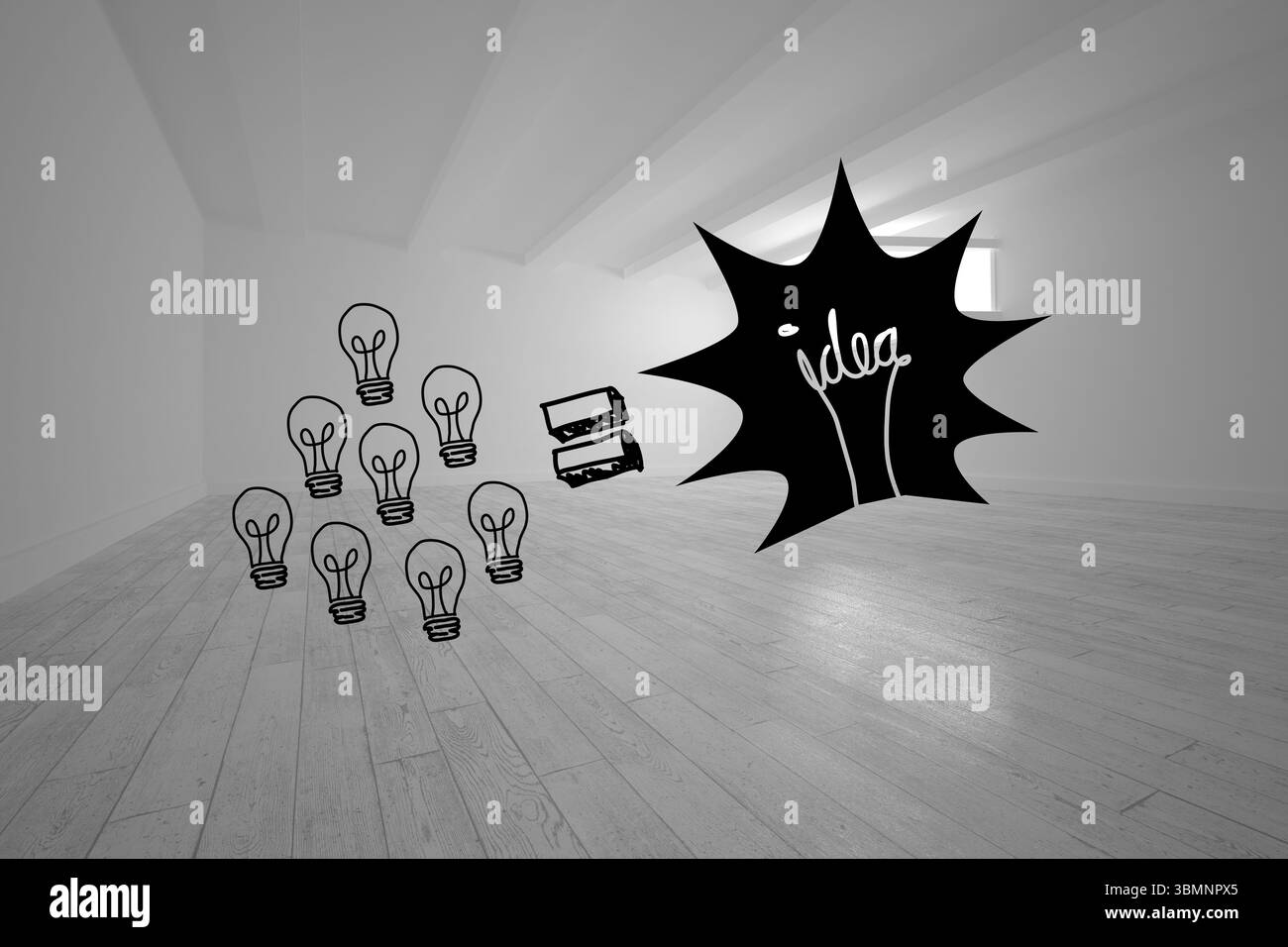 Interior light room electric Black and White Stock Photos & Images - Alamy