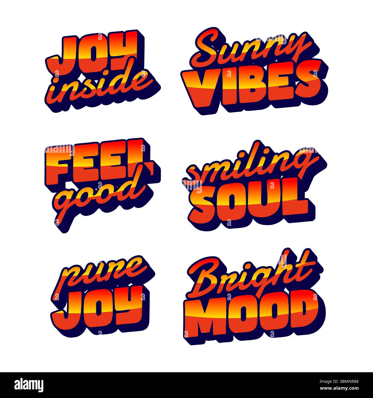 Sunny vibes Stock Vector Images - Alamy