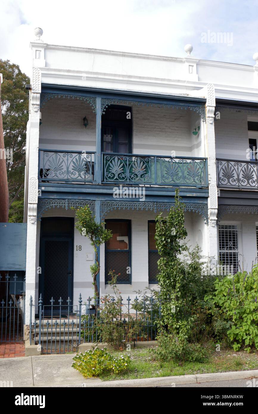 View of Heritage Buildings, Catherine Street, Subiaco, west Perth, WA ...