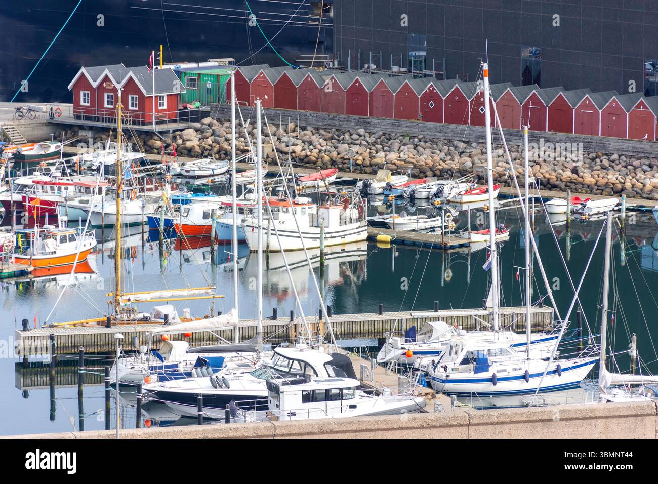 Boat marina, Port of Skagen (Skagen Havn), Skagen, North Jutland Region ...