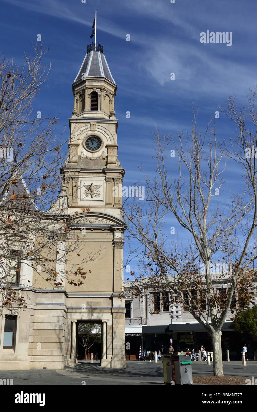 Vertical view of Fremantle Town Hall, Fremantle, Western Australia ...