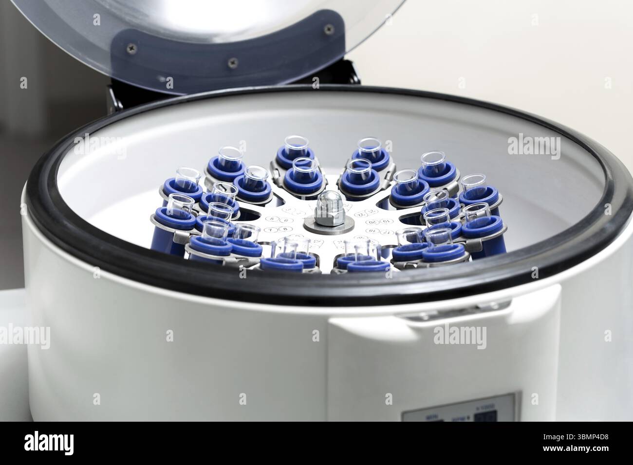 Centrifuge rotor for medical and scientific research. Test tubes ...