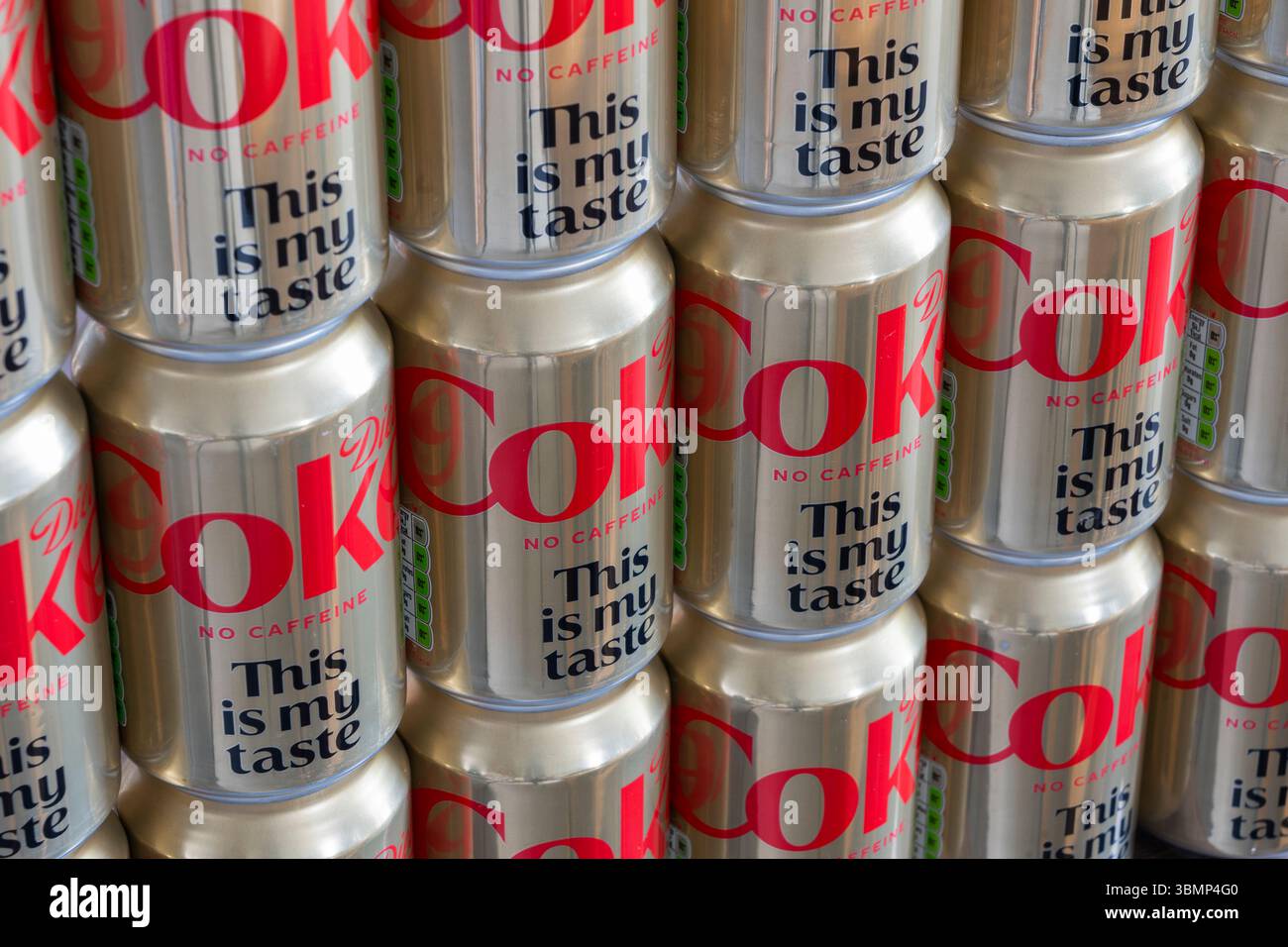No caffeine diet coke cans stacked. The UK "sugar tax," formally known ...