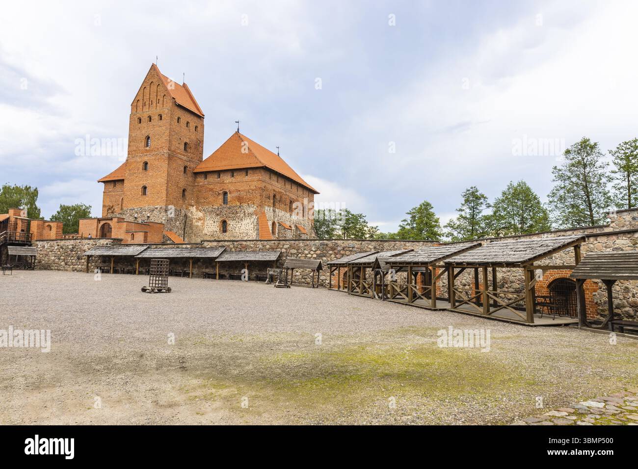 Courtyard of Trakai Castle. Trakai, Lithuania 10 June 2022 Stock Photo ...