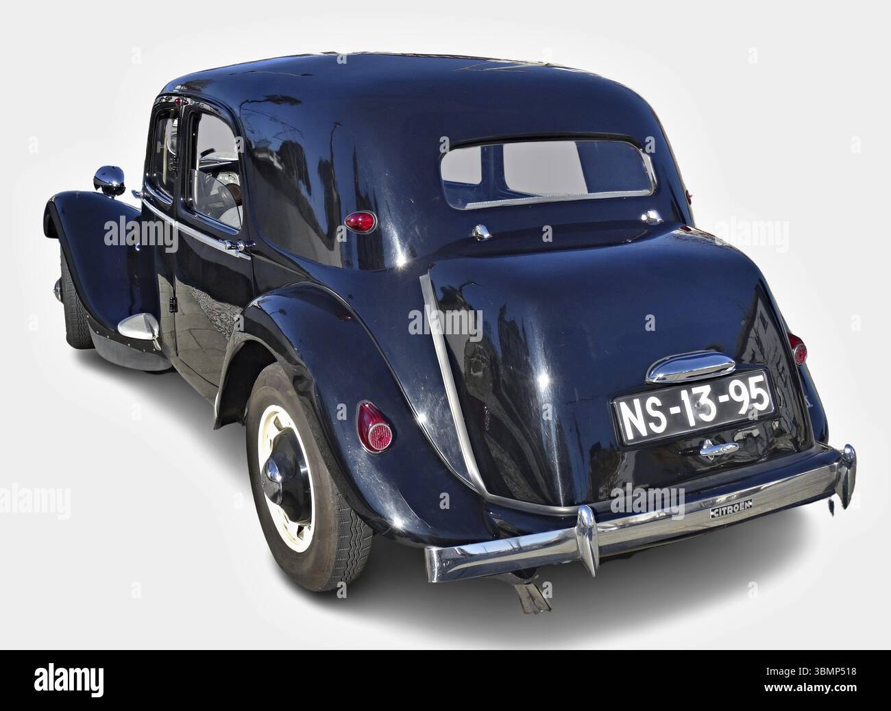 Classic black Citroen Traction Avant parked, highlighting its timeless ...
