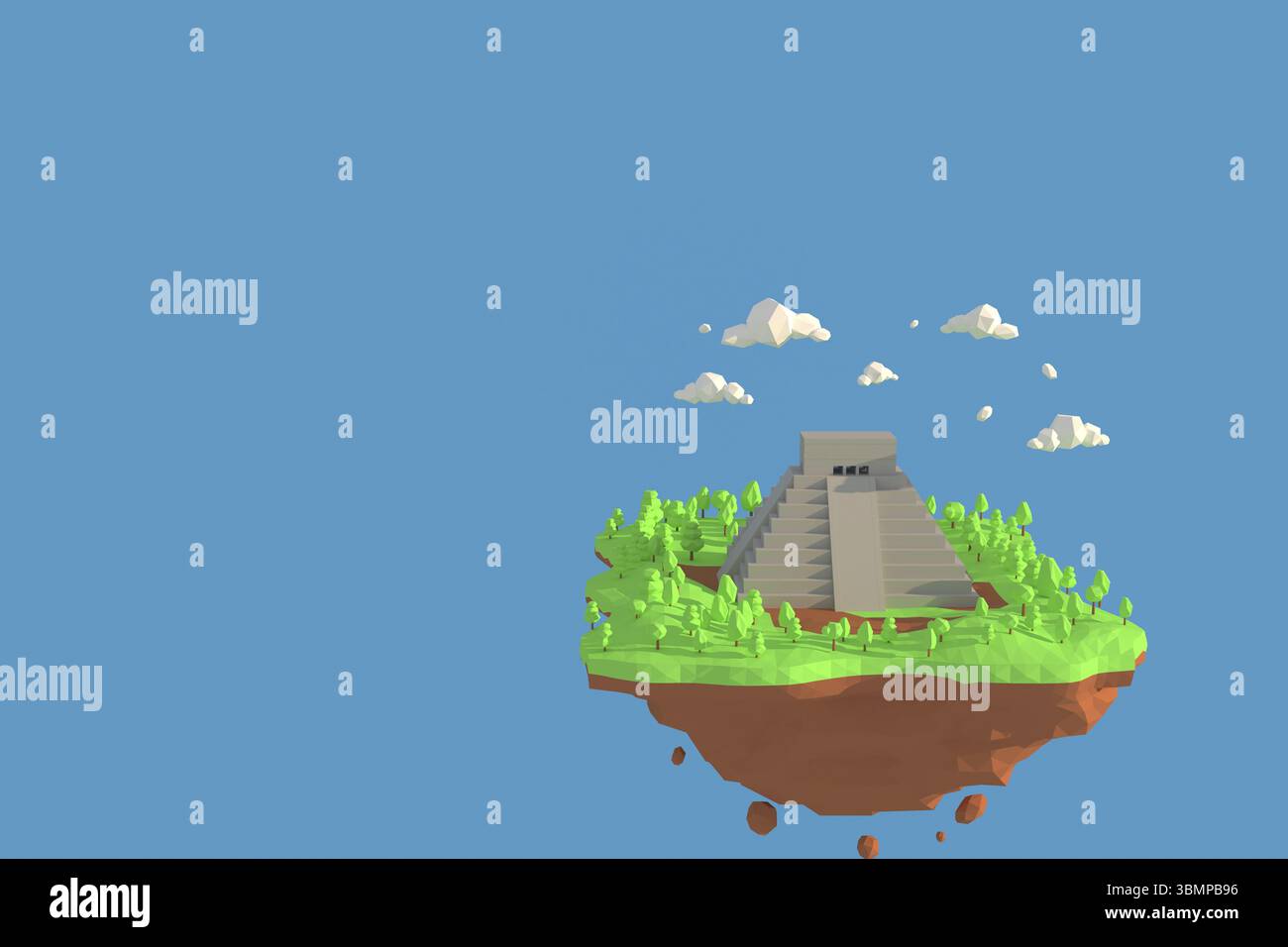 3d illustrator chichen itza hi-res stock photography and images - Alamy