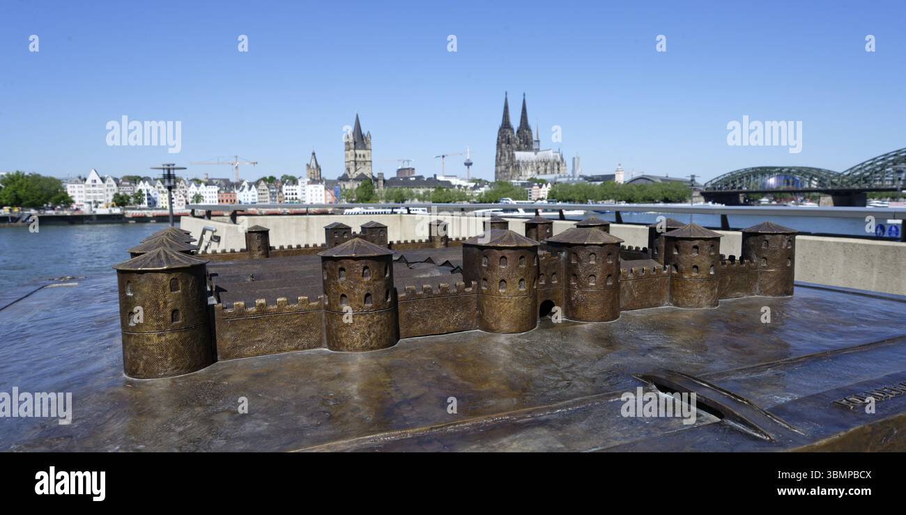 Model of the Deutz fort Divitia from the Roman epoch on Kennedy-Ufer in ...