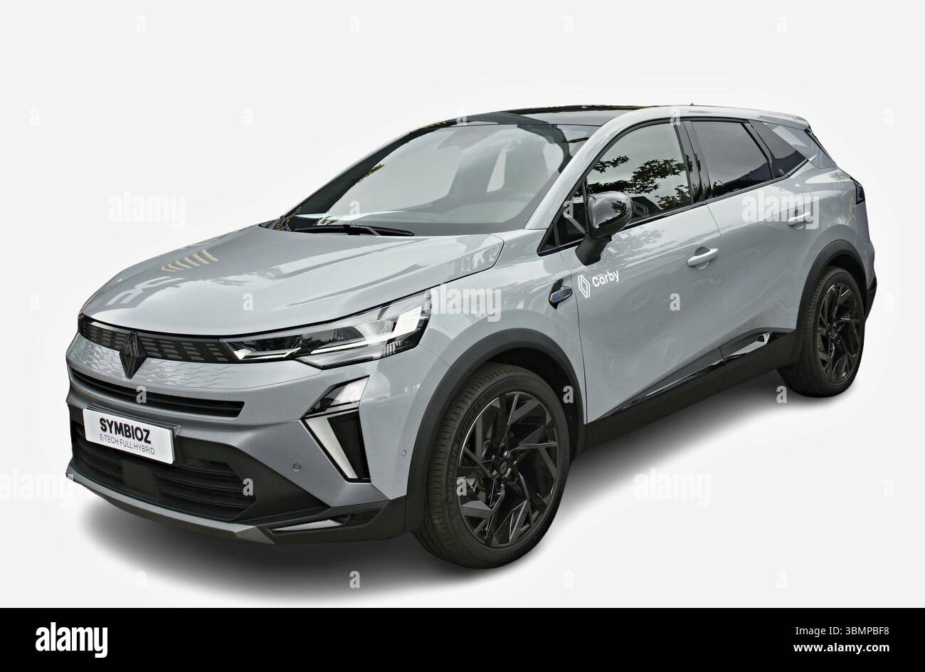 Modern Renault Austral E-Tech Full Hybrid SUV standing in a white ...