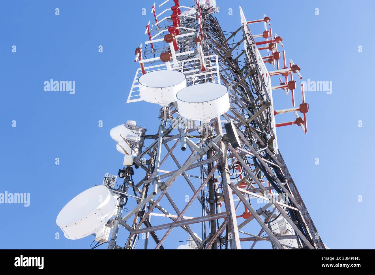 Aerial view base transceiver station hi-res stock photography and ...