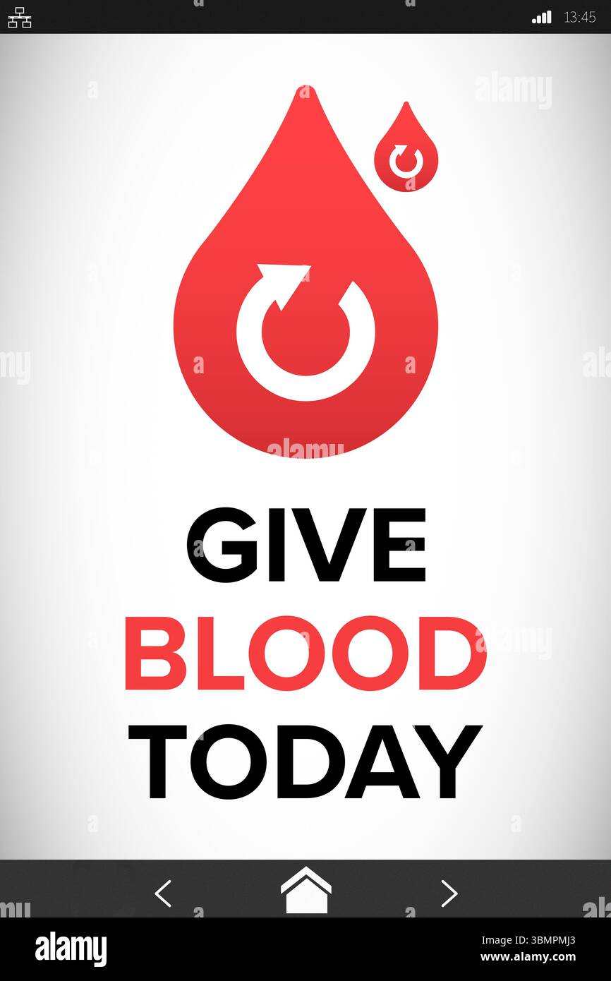 Today text on red hi-res stock photography and images - Alamy