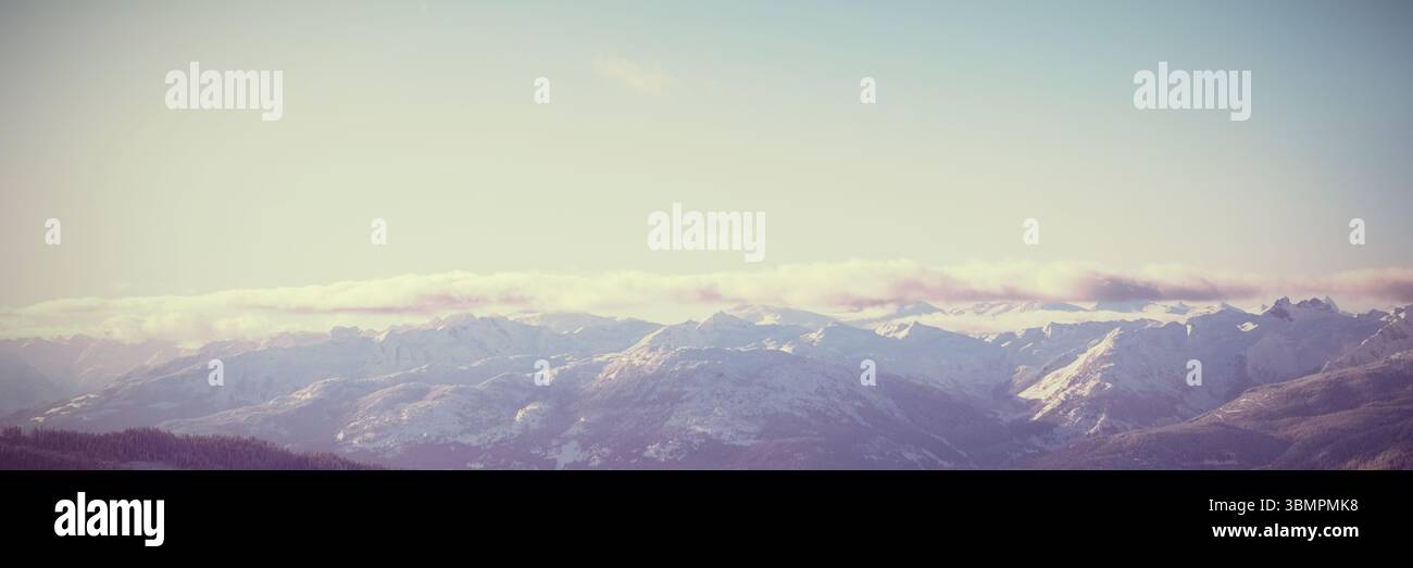 Beautiful mountains covered snow sunny hi-res stock photography and ...