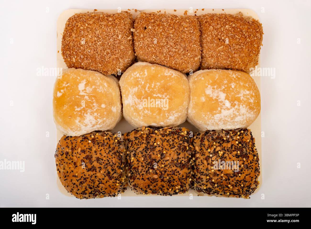 M&S mini bread rolls Stock Photo - Alamy