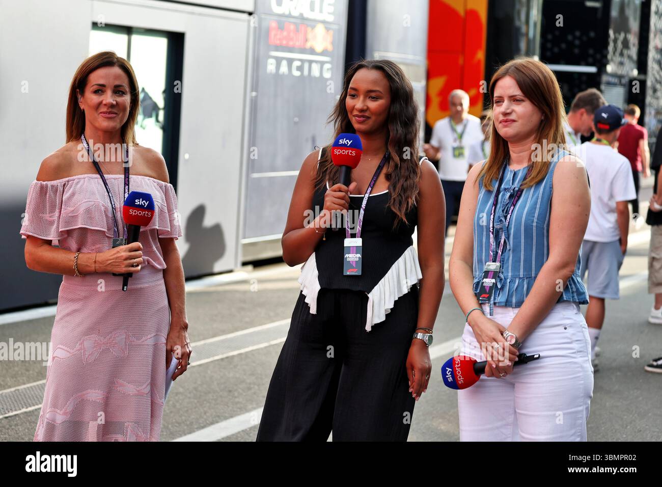 Spielberg, Austria. 27th June, 2025. (L to R): Natalie Pinkham (GBR ...