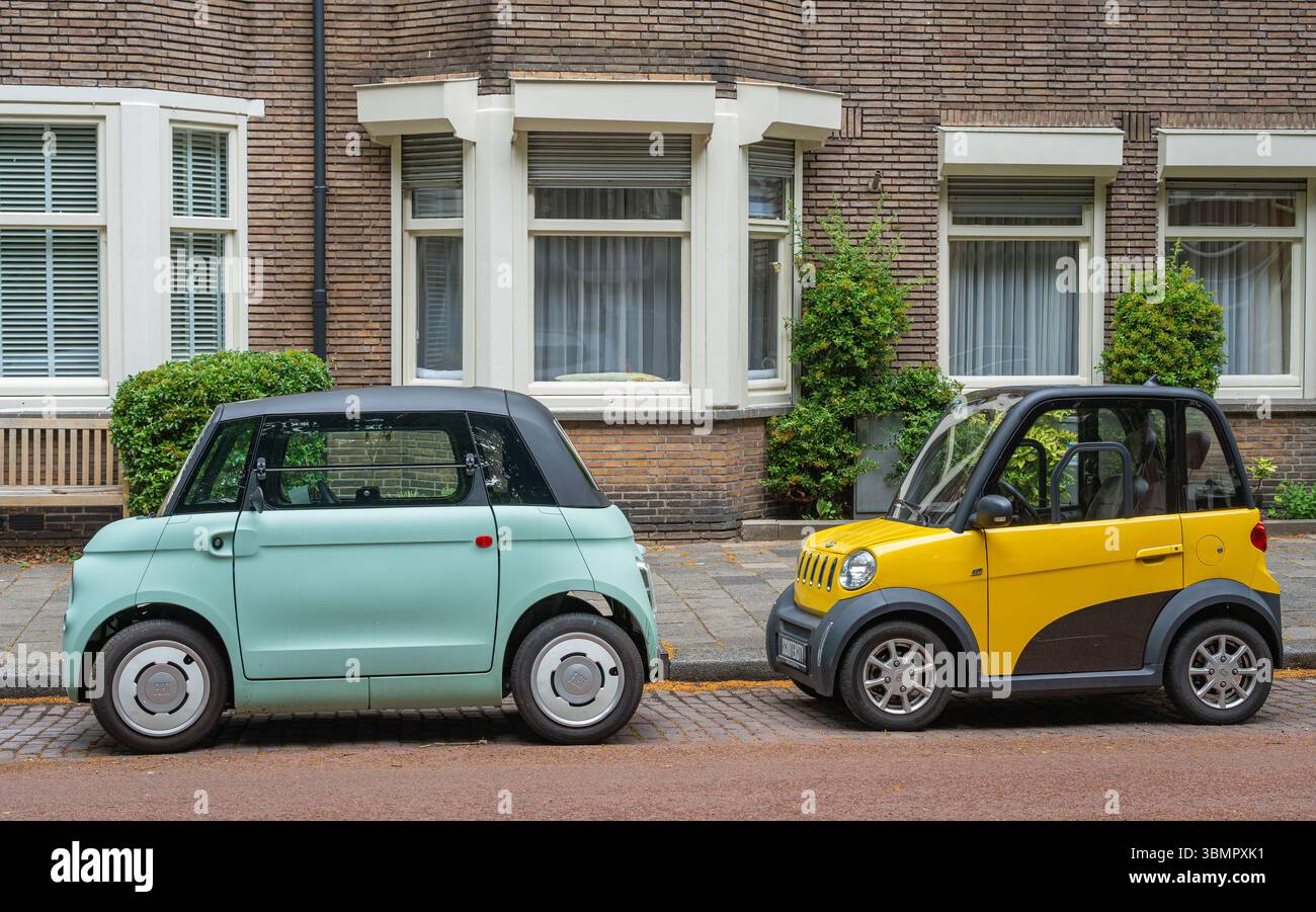 Amsterdam, The Netherlands, 26.06.2025, Electric Microcars Fiat ...