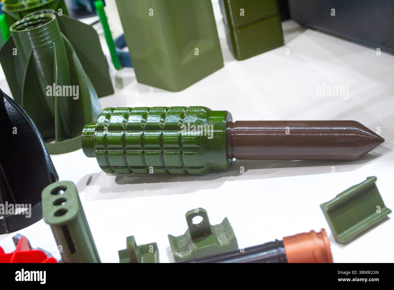 Model of an anti-personnel trip mine printed on 3D printer from melted ...