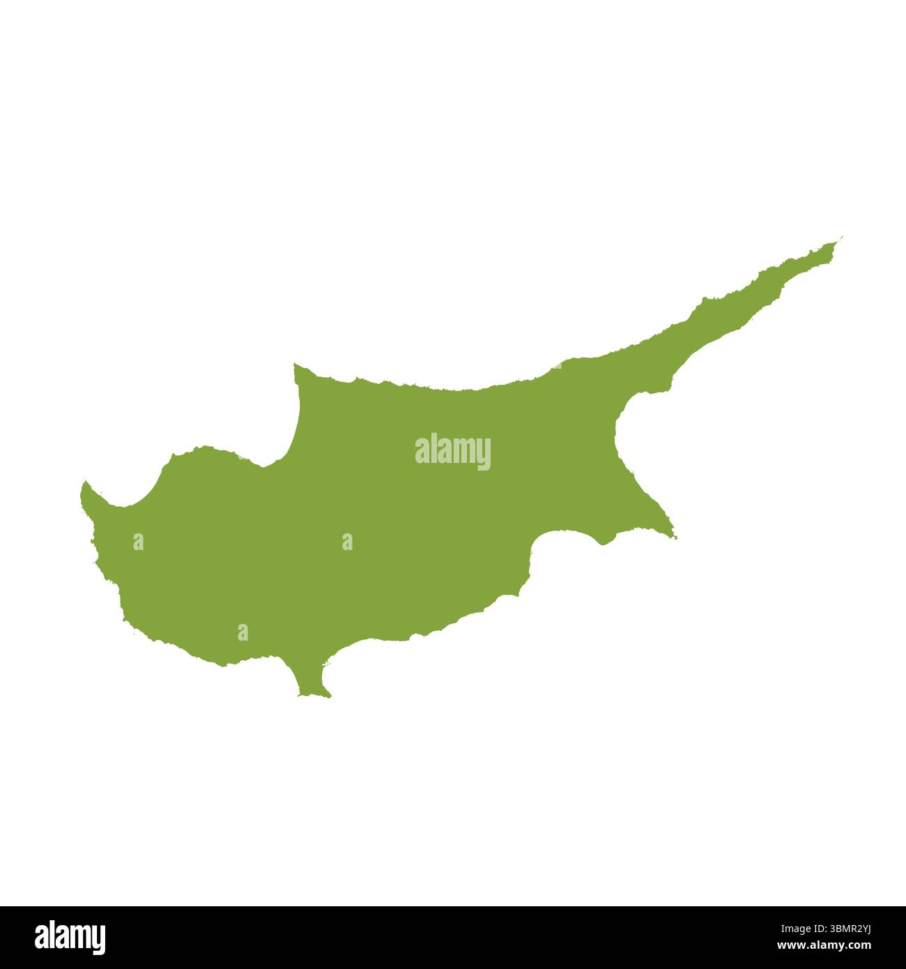 Map of Cyprus, sign silhouette. World Map Globe. Vector Illustration ...