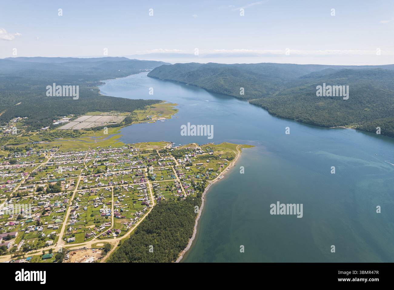 The Angara River is a major river in Siberia leaving Lake Baikal near ...