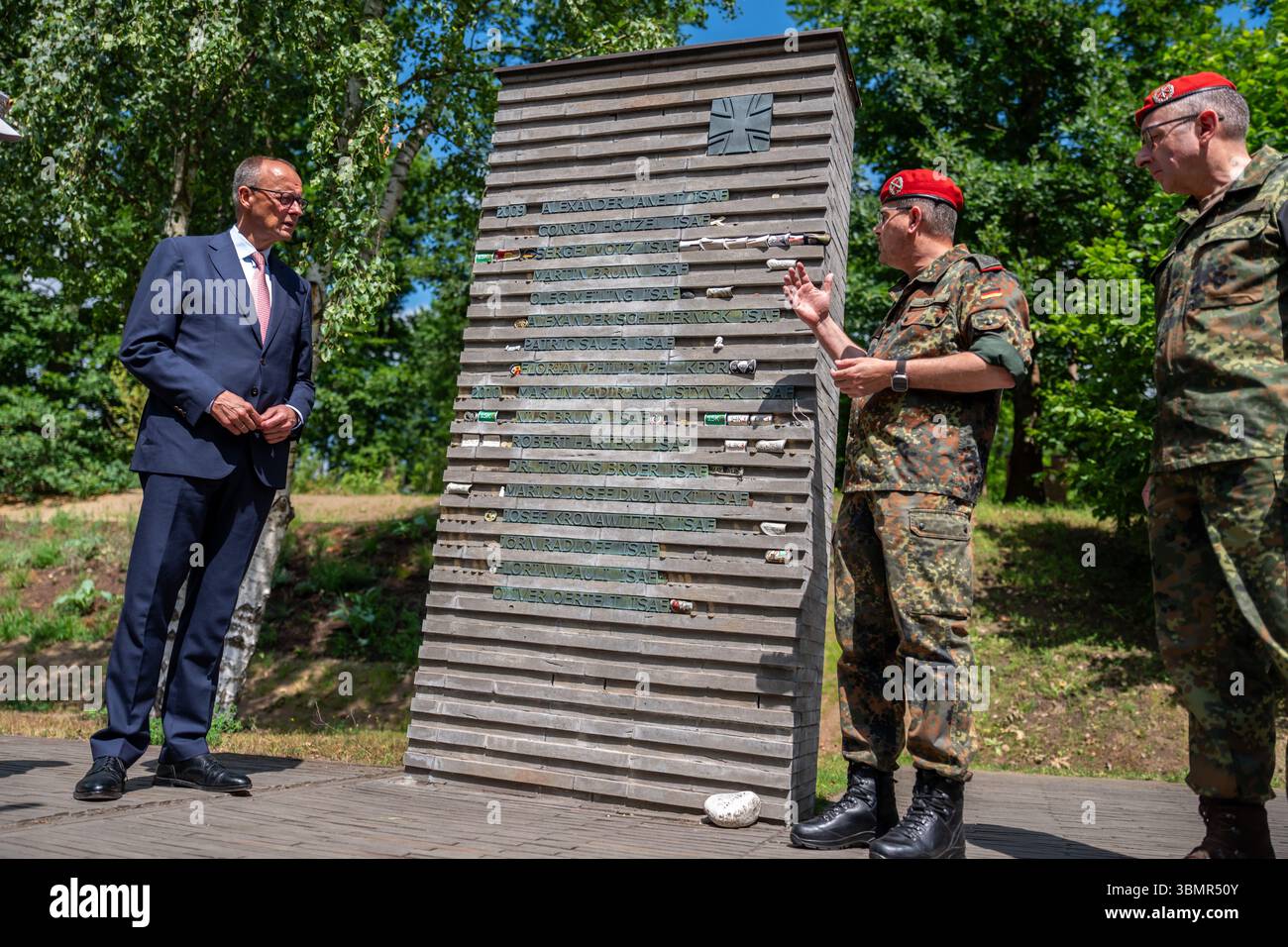 28 June 2025, Brandenburg, Schwielowsee: Federal Chancellor Friedrich ...