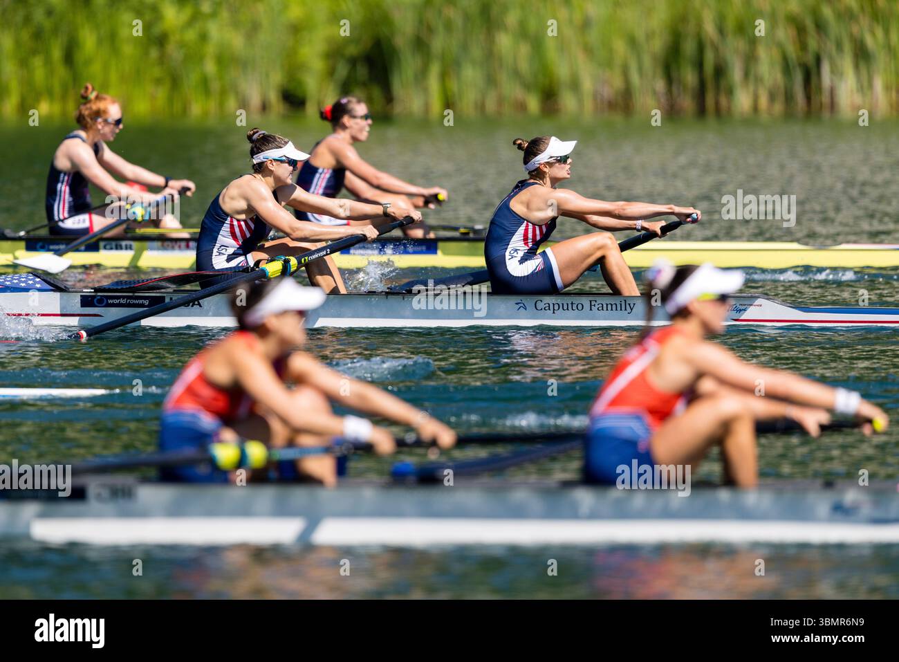 Teal Cohen, left, and Kate Knifton of the United States compete in the ...